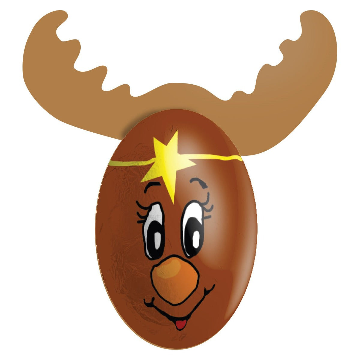 Christmas Solid Milk Chocolate Reindeer — Maple Gifts
