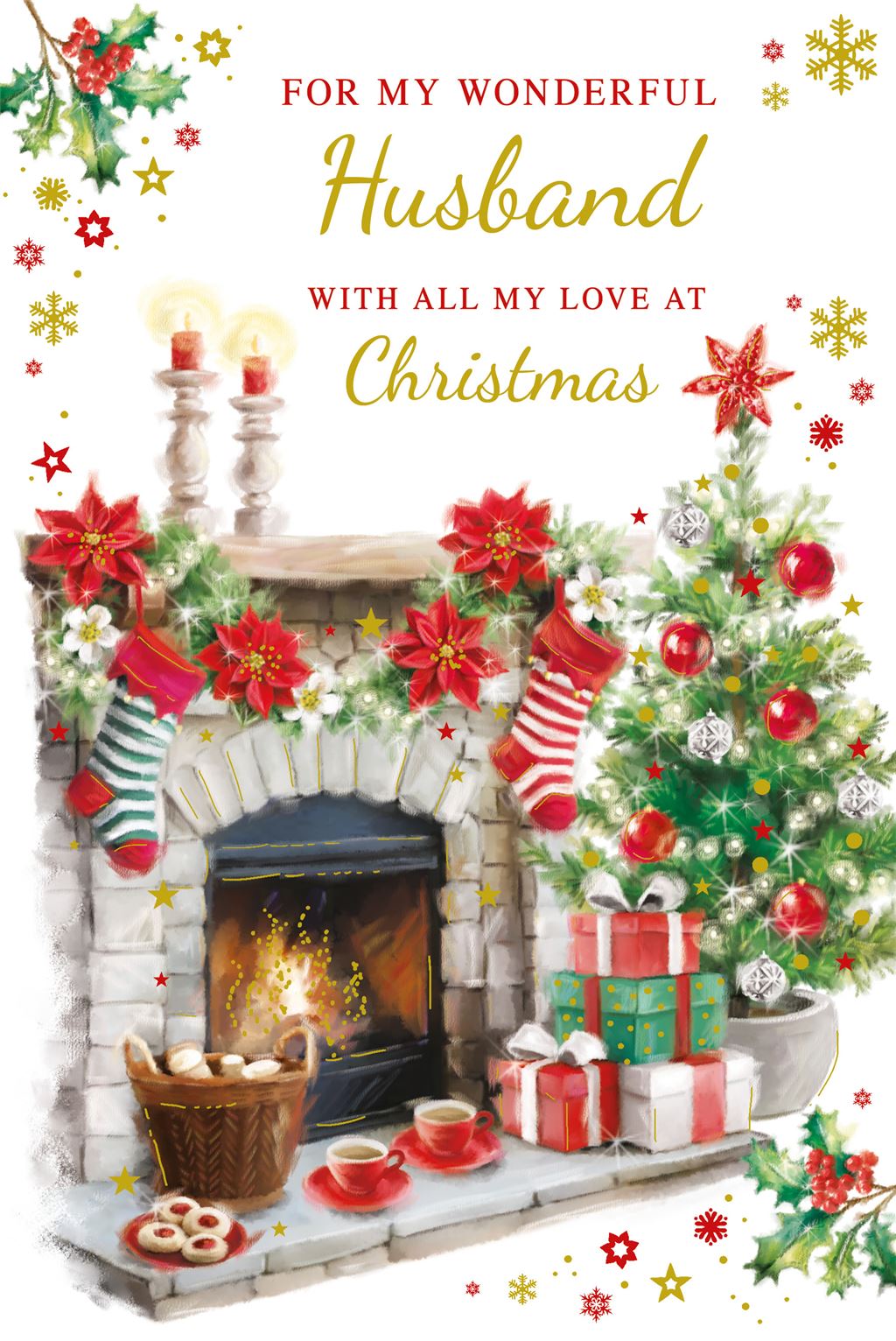 Nigel Quiney 'For My Wonderful Husband' Christmas Card — Maple Gifts