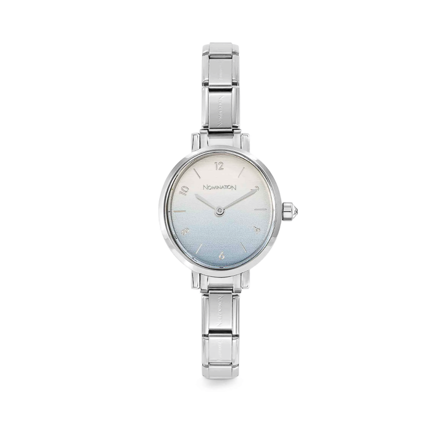 Nomination Composable Classic Paris Oval With Steel Strap & Crystal Wa ...