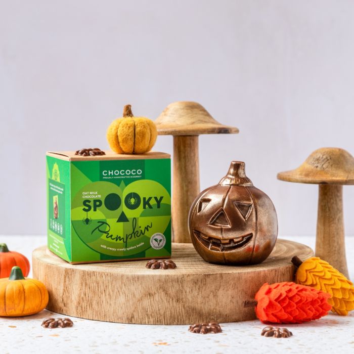 Chococo Oat Chocolate Pumpkin Filled with Mini Spiders — Maple Gifts