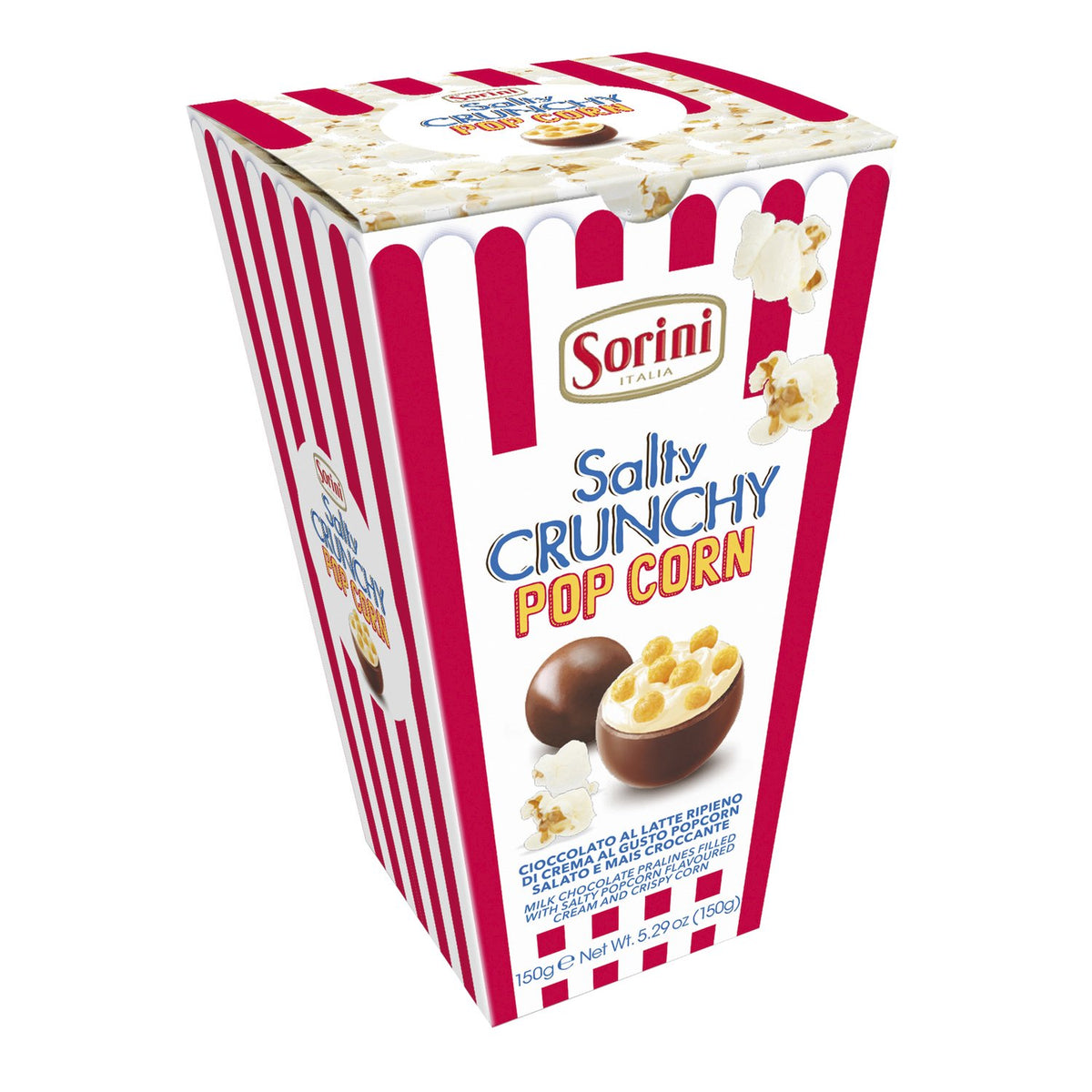 Sorini Cream Filled Milk Chocolate Popcorn Spheres In Carton - SHORT D ...