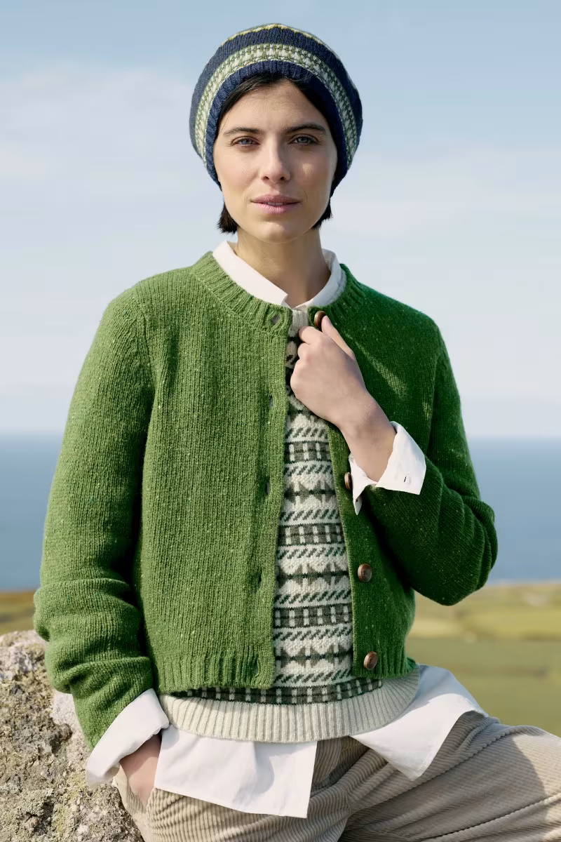 Seasalt Women's Dawson Pick Merino-Rich Cardigan In Grassland — Maple Gifts