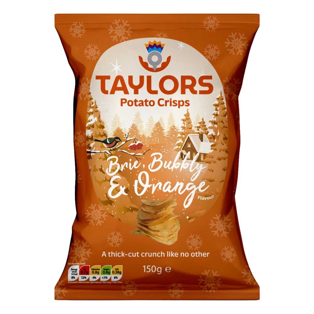 Taylors Brie, Bubbly & Orange Flavoured Crisps — Maple Gifts