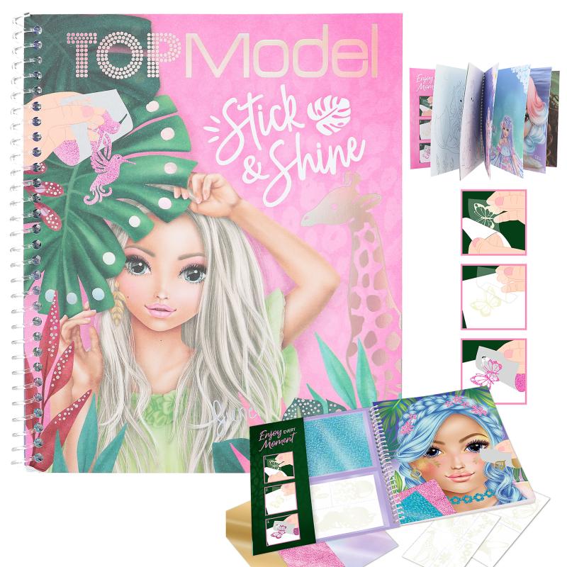 TOPModel Colouring Book Stick & Shine — Maple Gifts