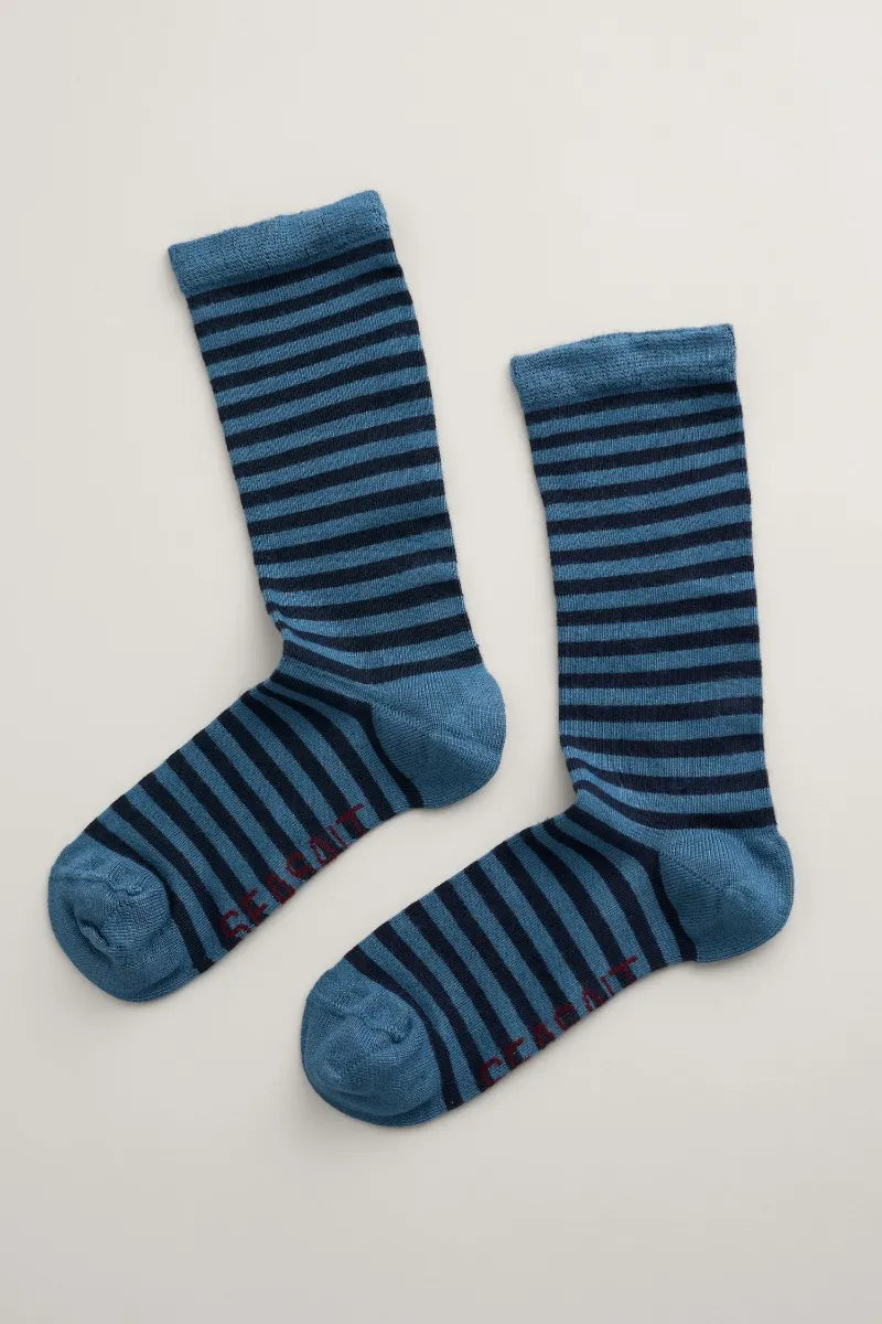 Seasalt Women's Sailor Socks Weatherboard Dusky Jade — Maple Gifts