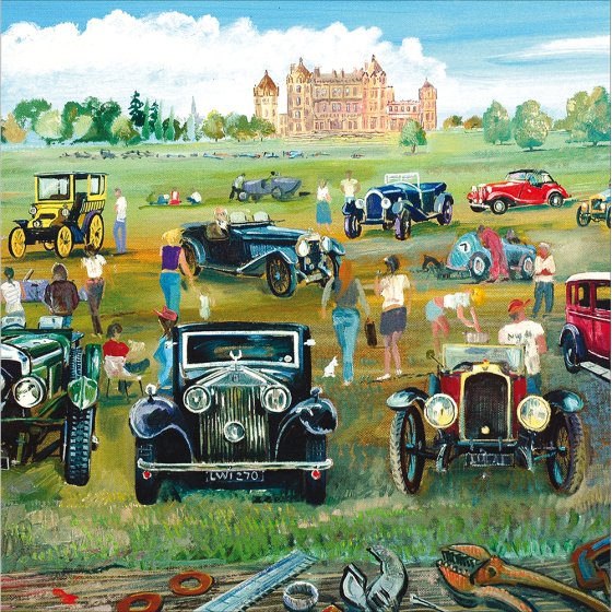 Woodmansterne 'Classic Car Show' Birthday Card — Maple Gifts