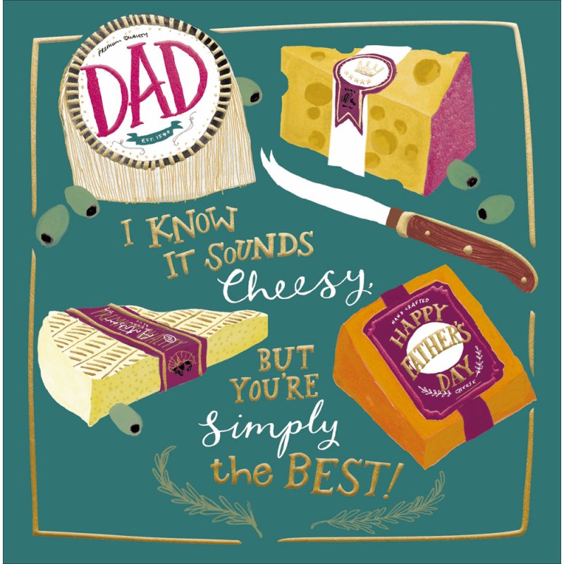 Woodmansterne 'So Cheesy' Father's Day Card — Maple Gifts