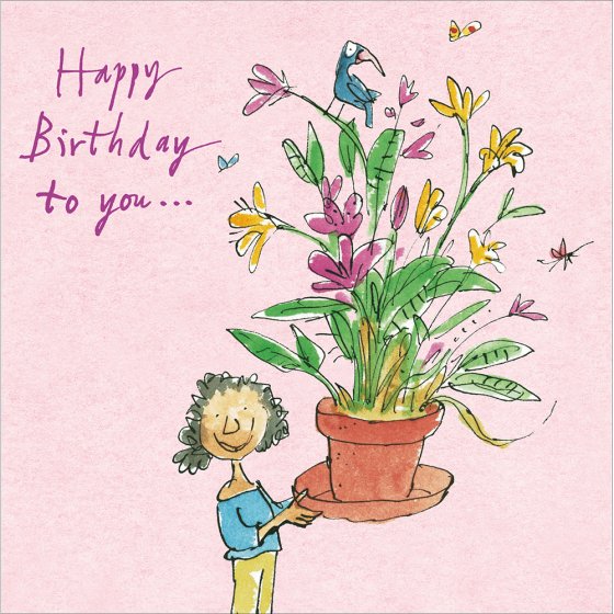 Woodmansterne 'Flower Power' Birthday Card — Maple Gifts