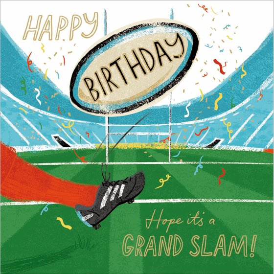 Woodmansterne 'Grand Slammin' Birthday Card — Maple Gifts