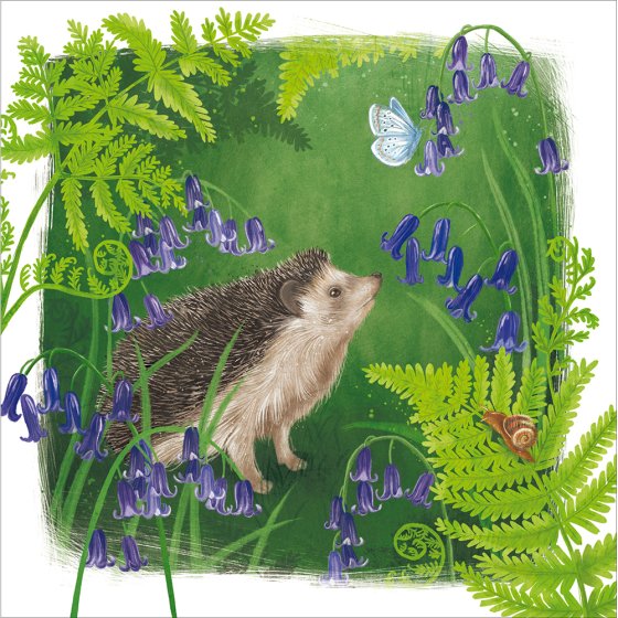 Woodmansterne 'Happy Hedgehog' Open Card — Maple Gifts
