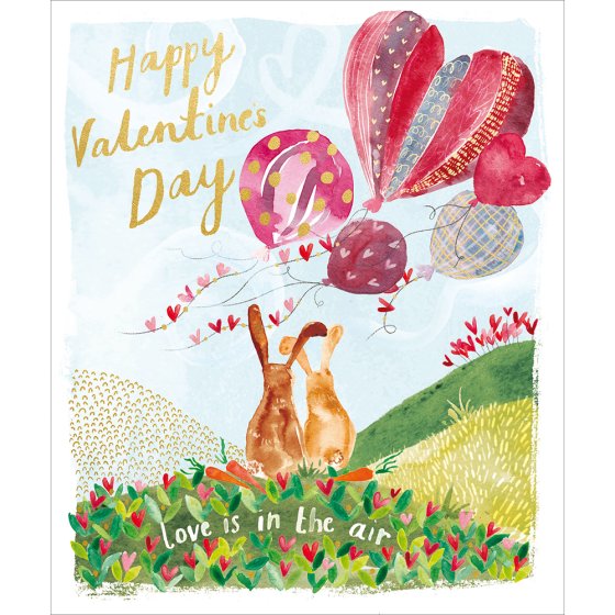 Woodmansterne 'Love Is In The Air' Valentine Card — Maple Gifts