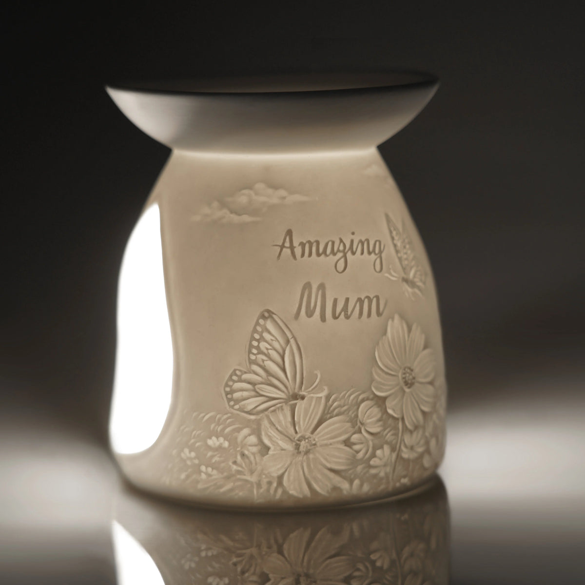 Cello - Porcelain Tealight Wax Melt Burner - Amazing Mum — Maple Gifts