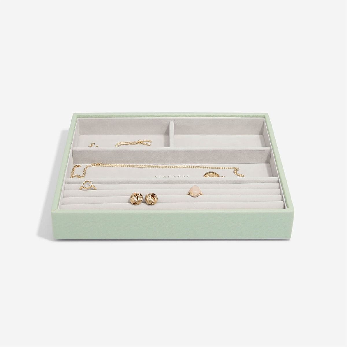 Stackers Sage Green Classic Ring & Bracelet Layer — Maple Gifts