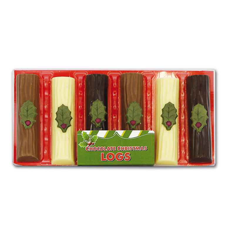 Welsh Chocolate Festive Chocolate Christmas Logs — Maple Gifts