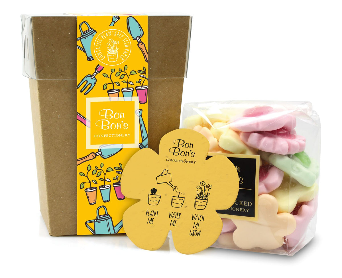 Bon Bons Happy Flowers Sweets Flower Pot — Maple Gifts