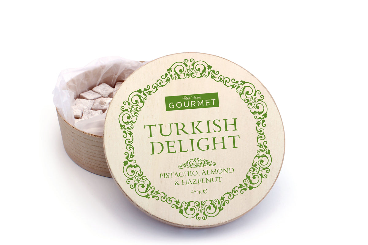 Bon Bon's Gourmet Pistachio, Almond & Hazelnut Turkish Delight — Maple ...