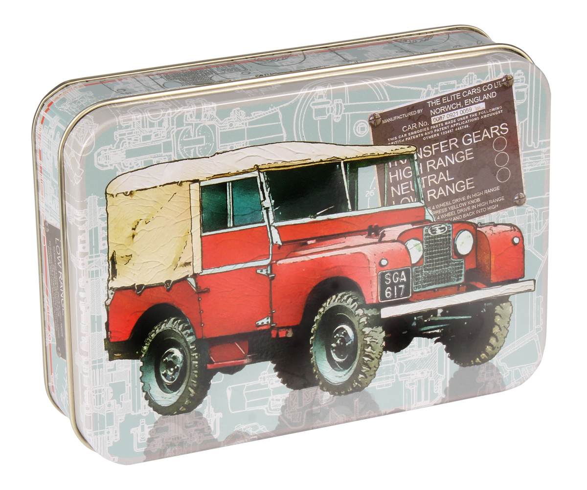 Bramble Red Land Rover Tin Of Clotted Cream Shortbread Biscuits — Maple ...