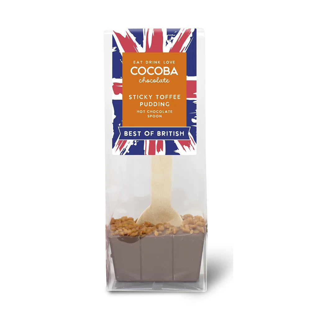 Cocoba Best of British Sticky Toffee Pudding Hot Chocolate Spoon ...