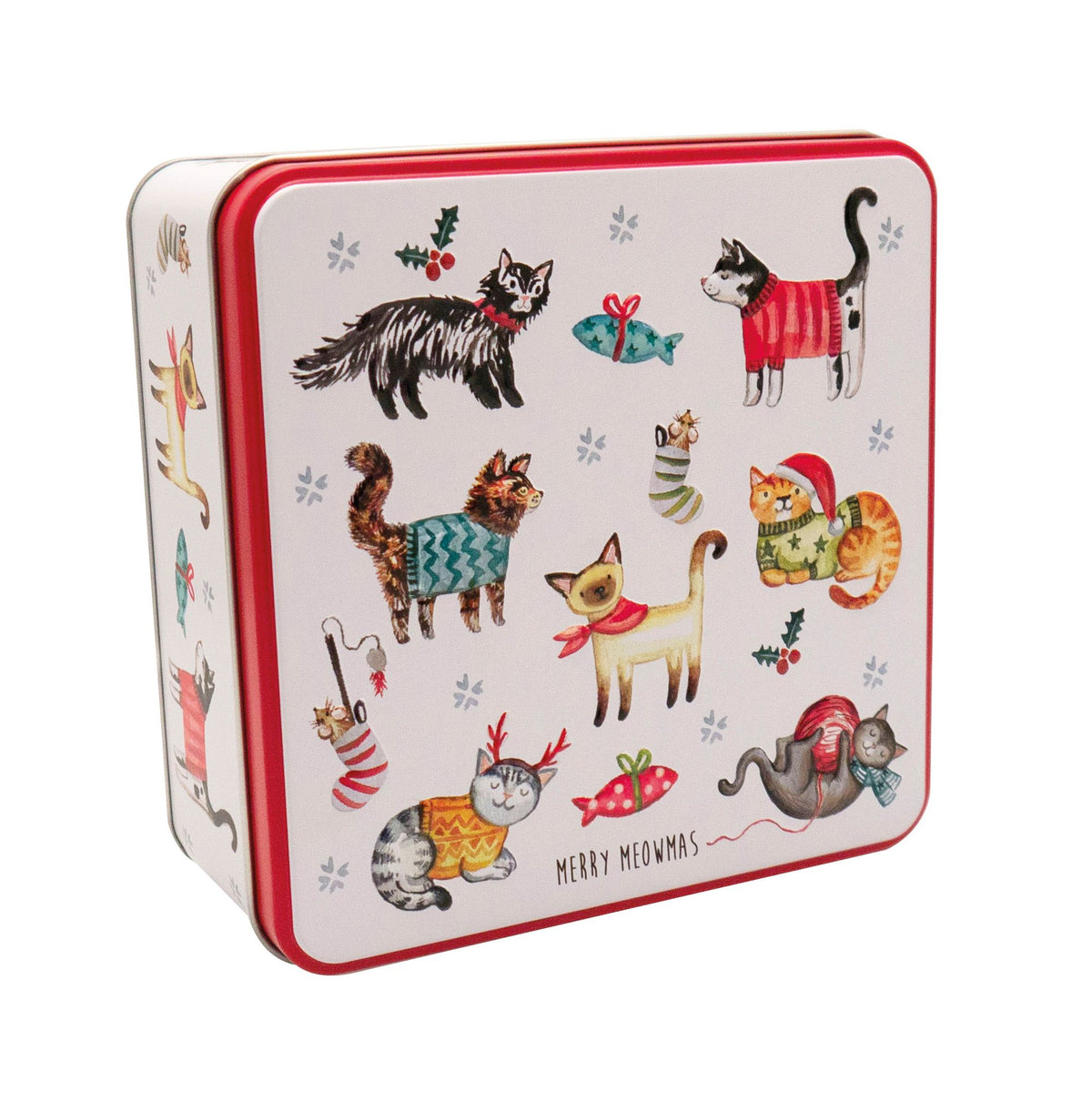 Grandma Wild's Christmas Cats Merry Meowmas Biscuit Tin — Maple Gifts