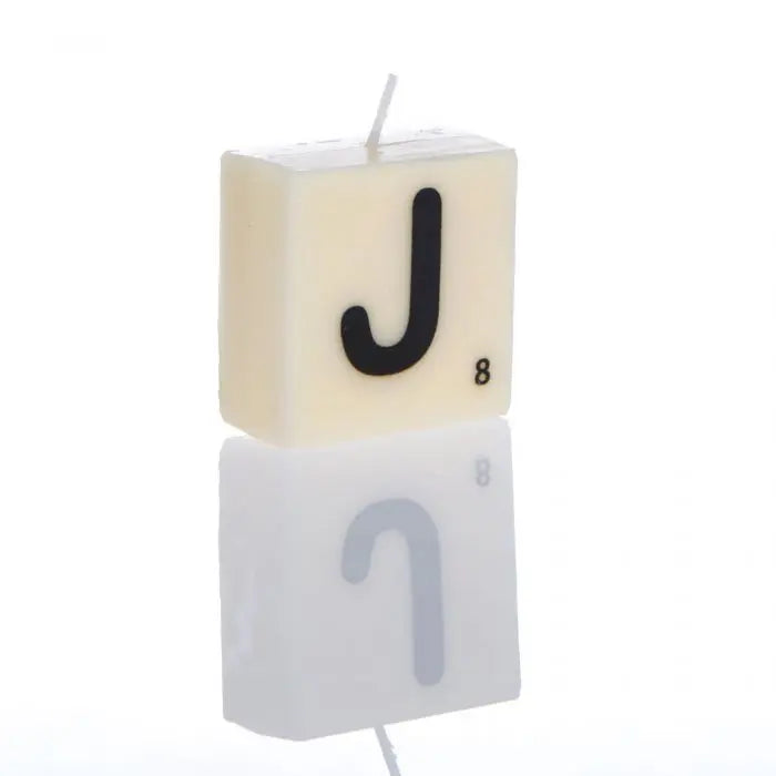 "J" Letter Candle — Maple Gifts