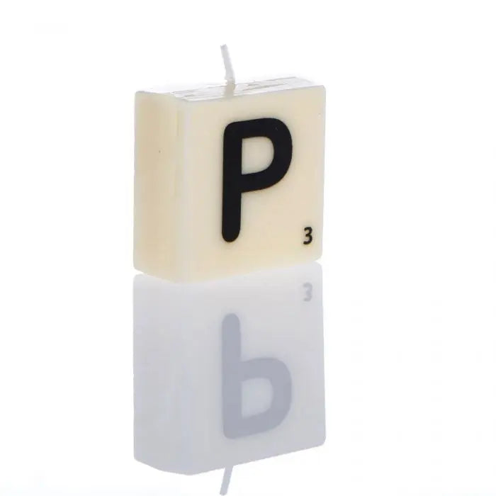 "P" Letter Candle — Maple Gifts