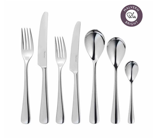 Robert Welch Malvern Bright Cutlery Set, 56 Piece for 8 People — Maple ...