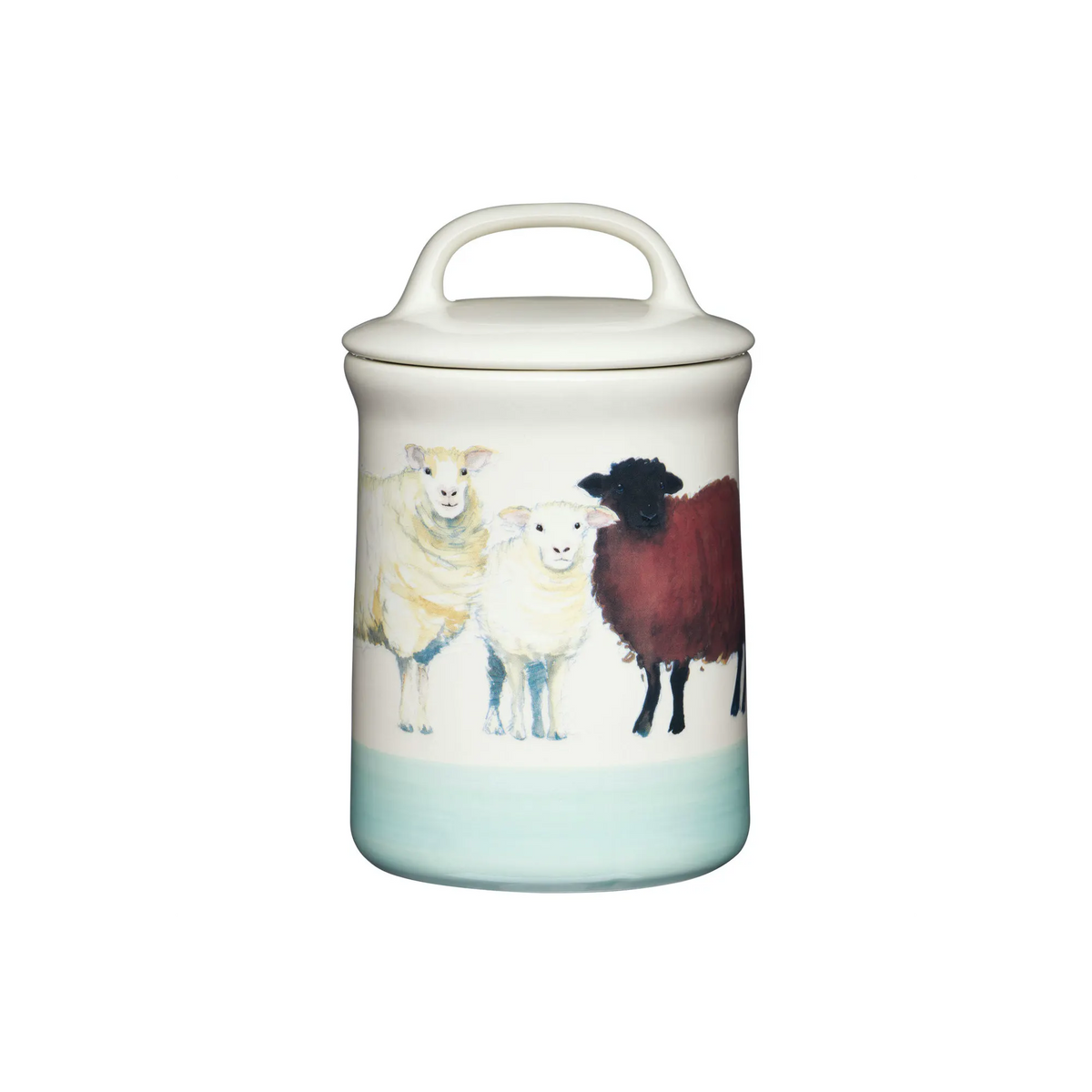 Apple Farm Sheep Coffee Canister Stoneware — Maple Gifts