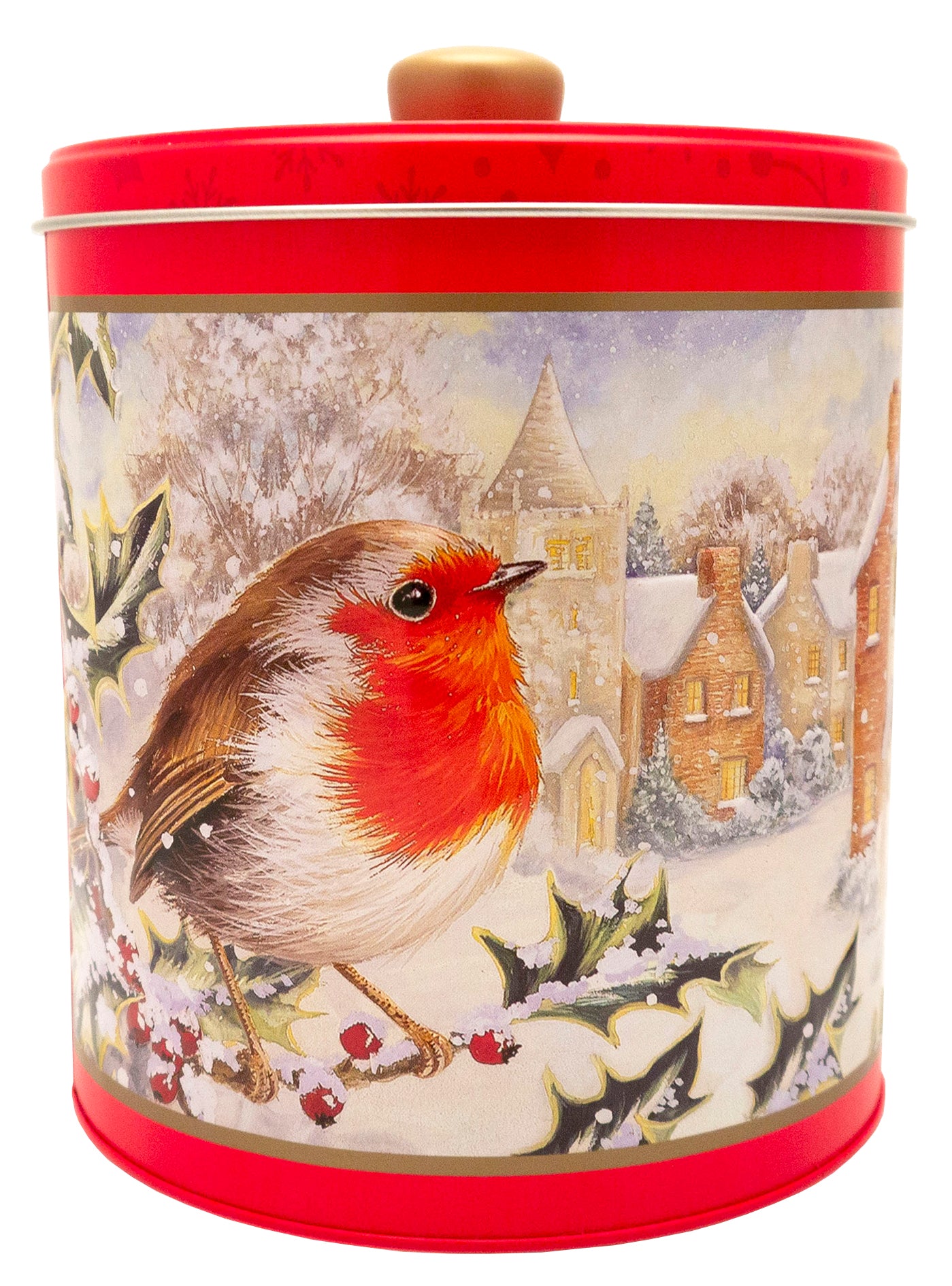 Grandma Wilds Christmas Embossed Snowy Robin Butter Shortbread Biscuit ...