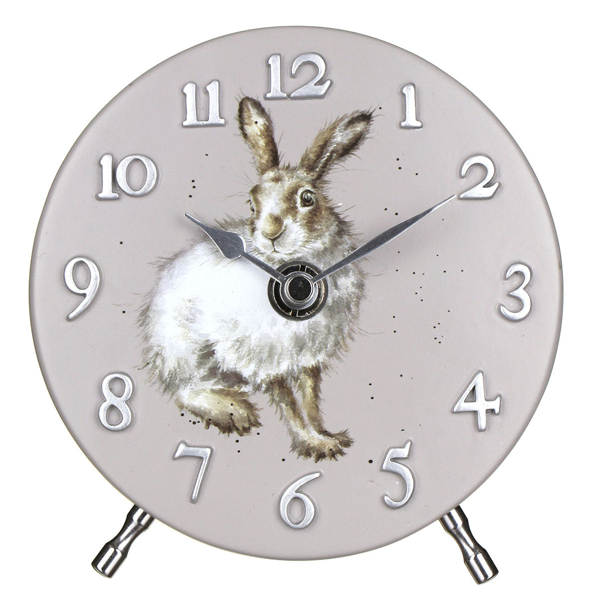 Wrendale 'Winter hare' Hare Mantel Clock — Maple Gifts