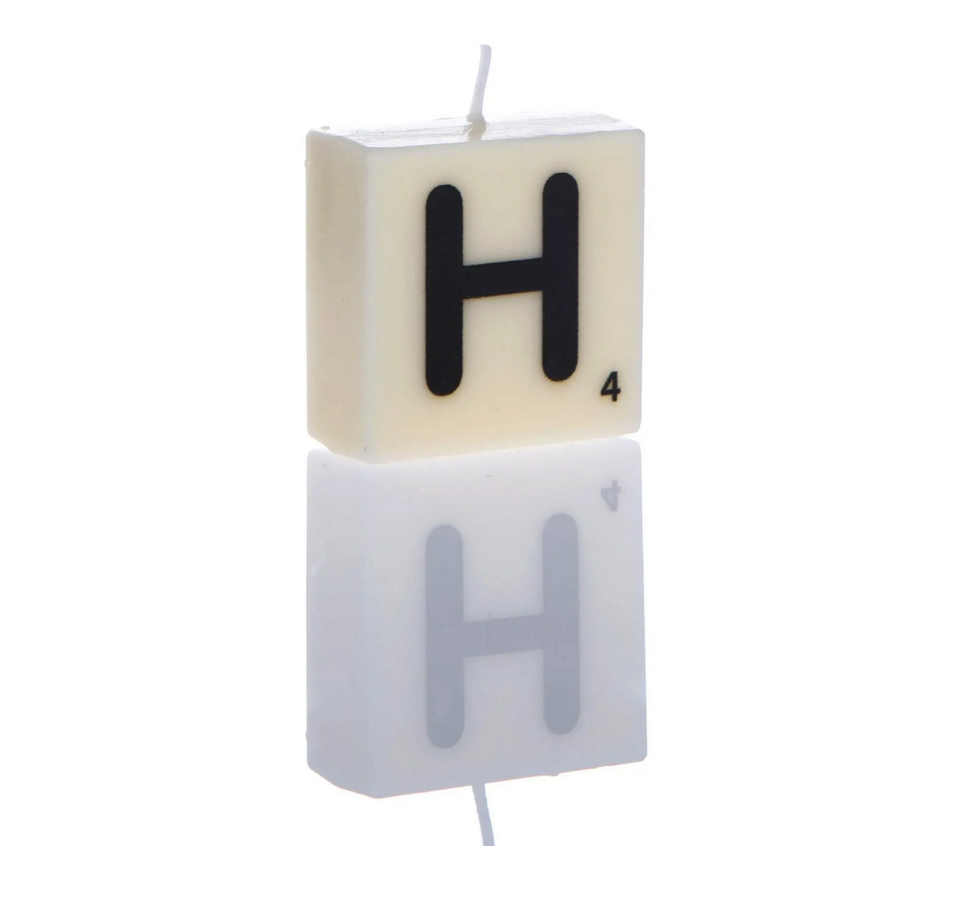 "H" Letter Candle — Maple Gifts