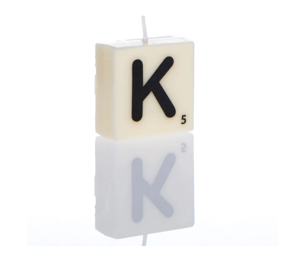 "K" Letter Candle — Maple Gifts