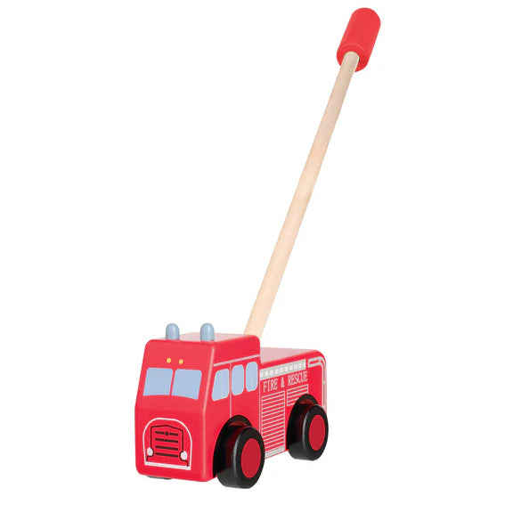 Orange Tree Fire Engine Push Along — Maple Gifts