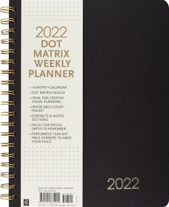 Peter Pauper 2022 Dot Matrix Weekly Planner — Maple Gifts